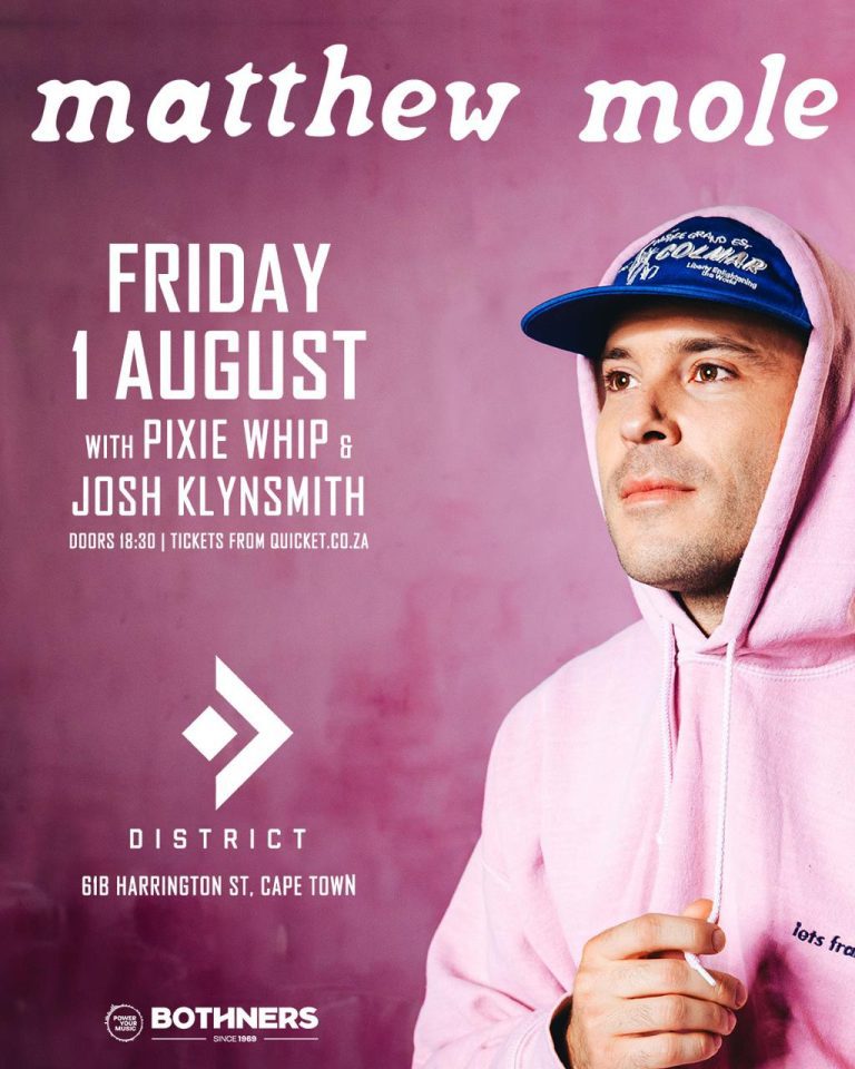 District Presents: Matthew Mole – Live in Cape Town - Cape Town Tourism